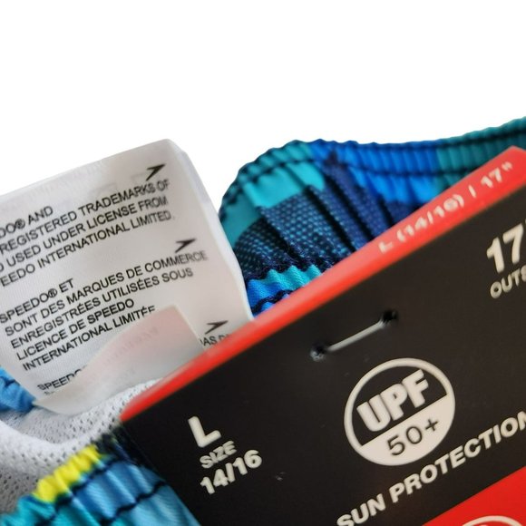 Speedo | Swim | Speedo Boys Shark Swim Trunks Size L 416 Sun Protective ...